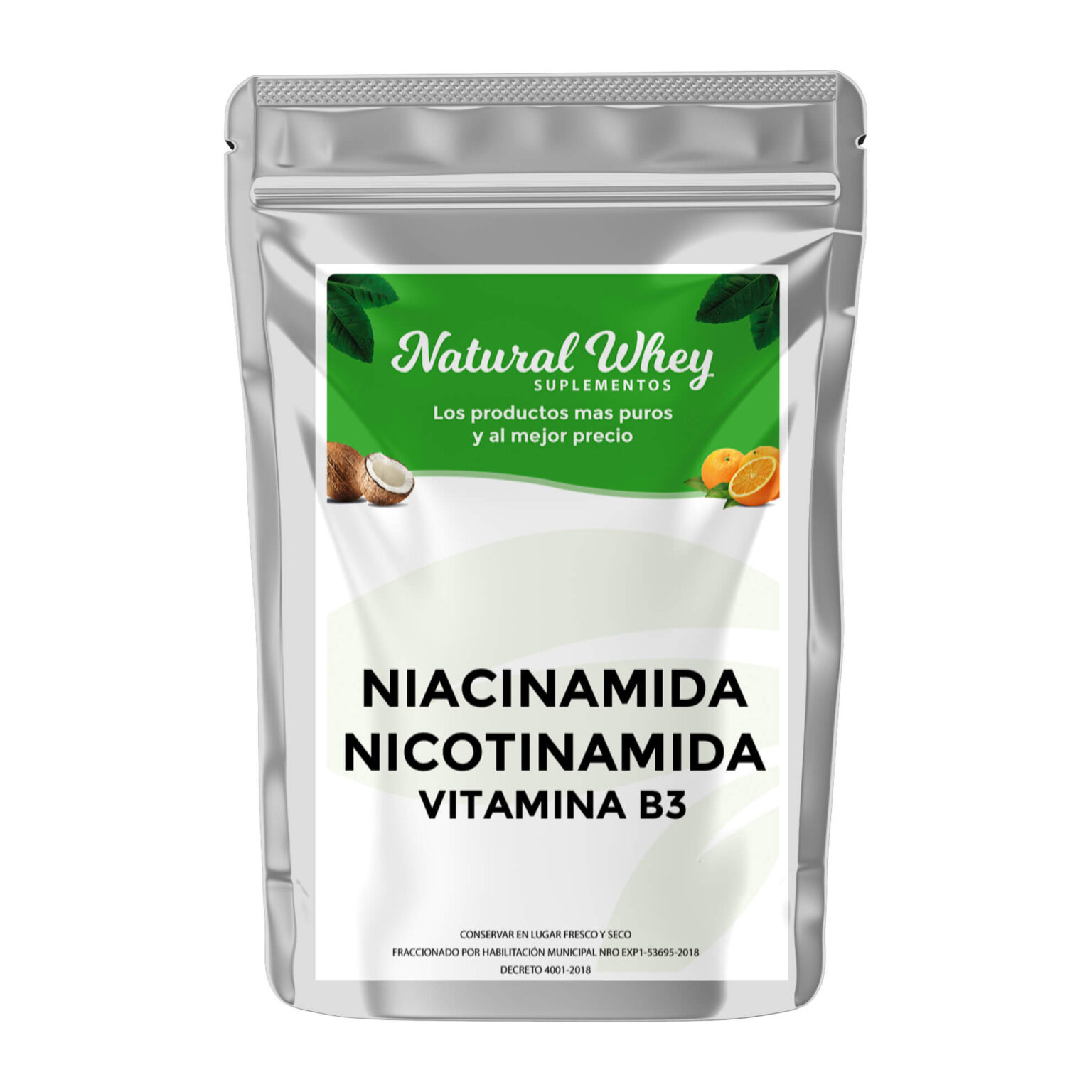 NIACINAMIDA NICOTINAMIDA VITAMINA B3 – Natural Whey Suplementos
